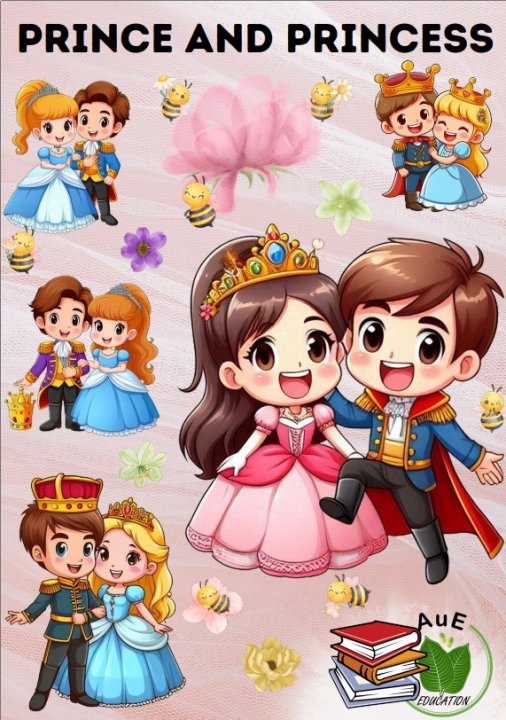 สมุดระบายสี Prince and Princess | ศูนย์หนังสือจุฬาฯ
