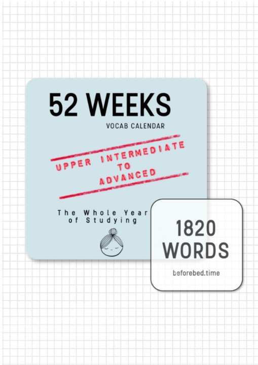 52 Weeks of Vocab Calendar :1820 WORDS PART OF SPEECH DEFINITION IN ...